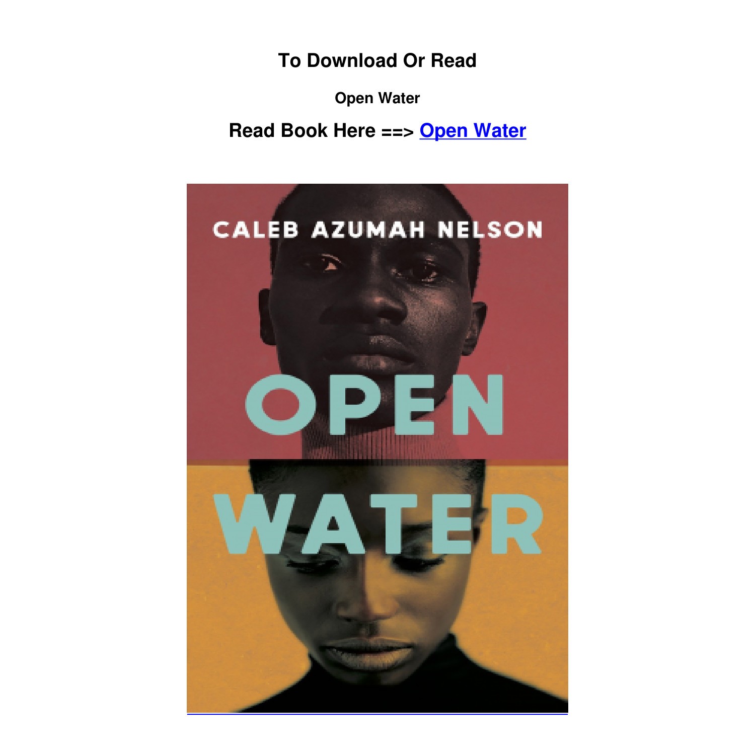 DOWNLOAD EPub Open Water by Caleb Azumah Nelson.pdf | DocDroid