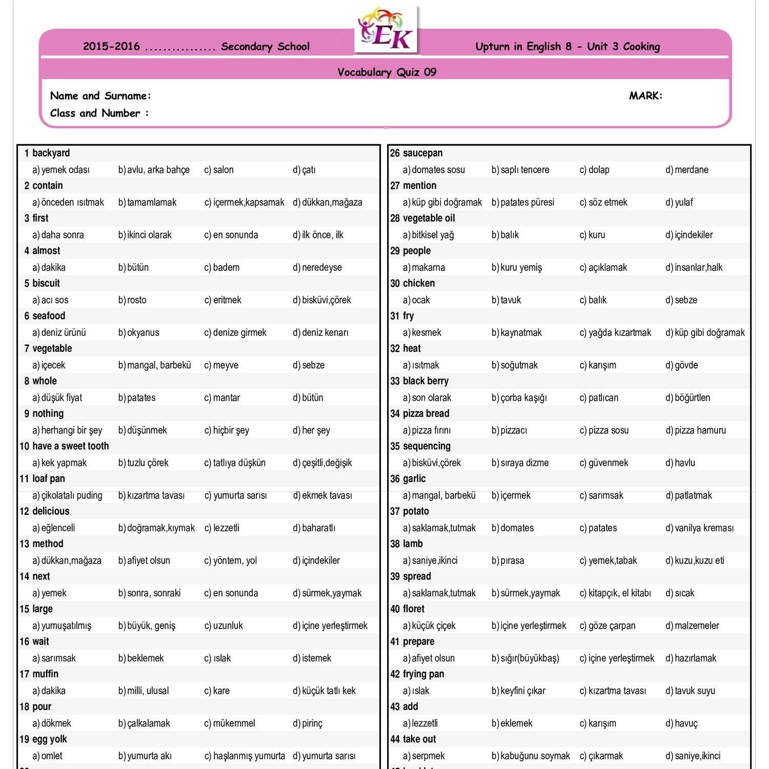 Vocabulary 09 UNIT 3.pdf | DocDroid