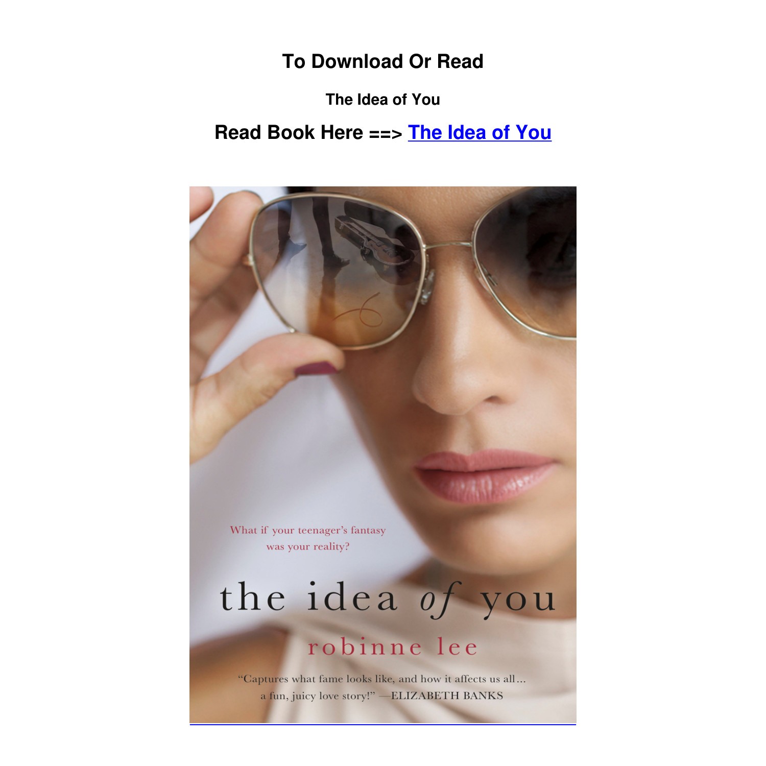 DOWNLOAD ePub The Idea of You By Robinne Lee.pdf | DocDroid