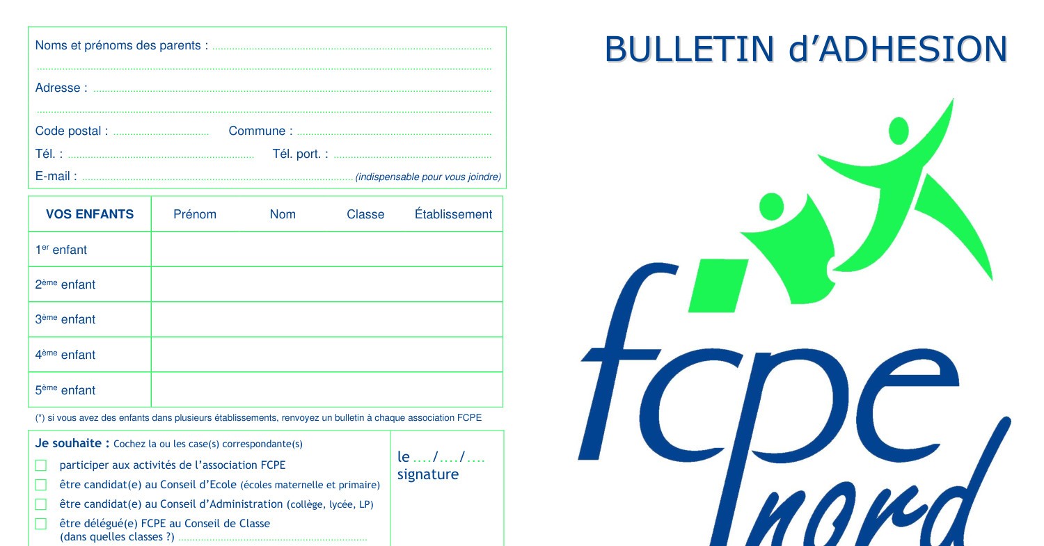 FCPE BULLETIN ADHESION 2023 2024.pdf | DocDroid