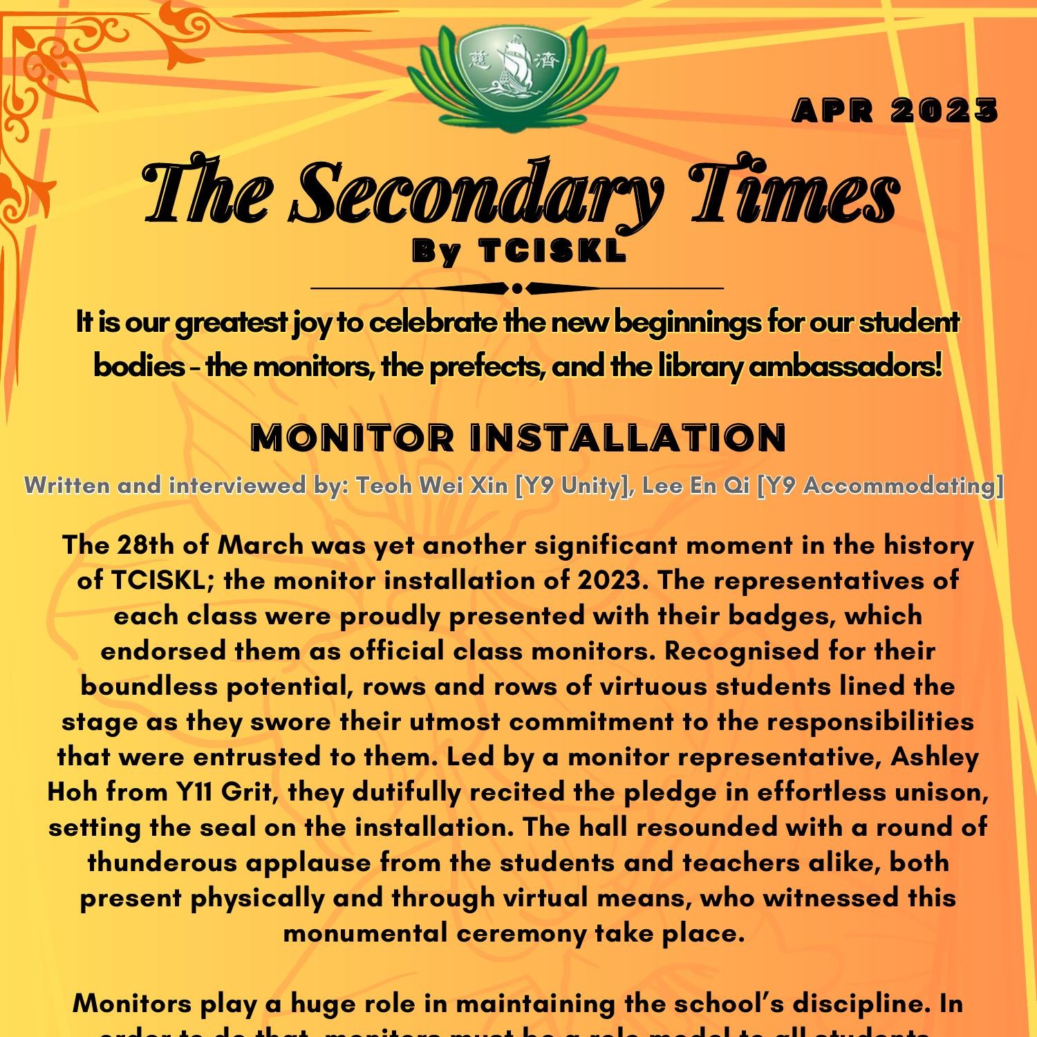 THE SECONDARY TIMES APRIL 2023.pdf | DocDroid