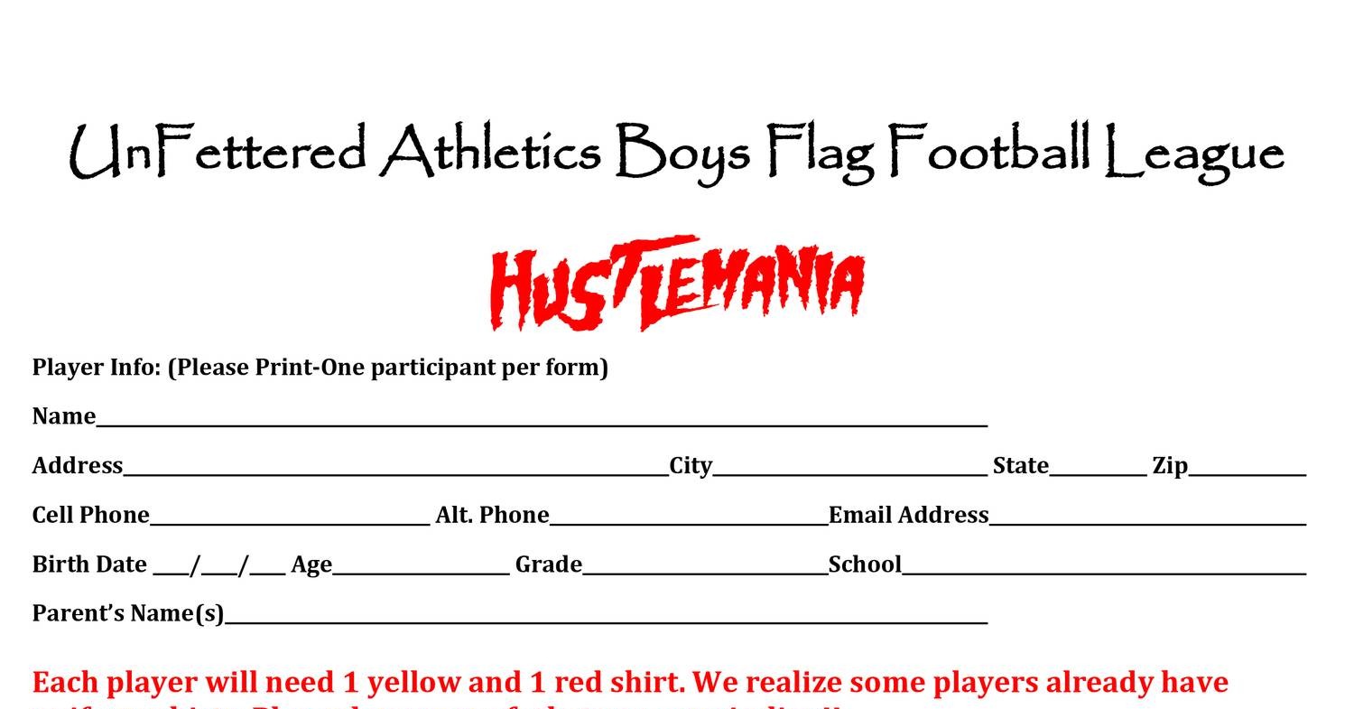 UnFettered Athletics Youth Flag Football League Sign up 2018.pdf | DocDroid
