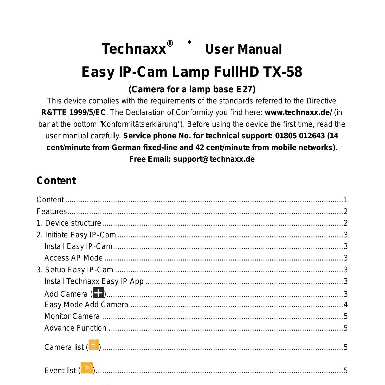 Easy IP Technaxx manual.pdf | DocDroid