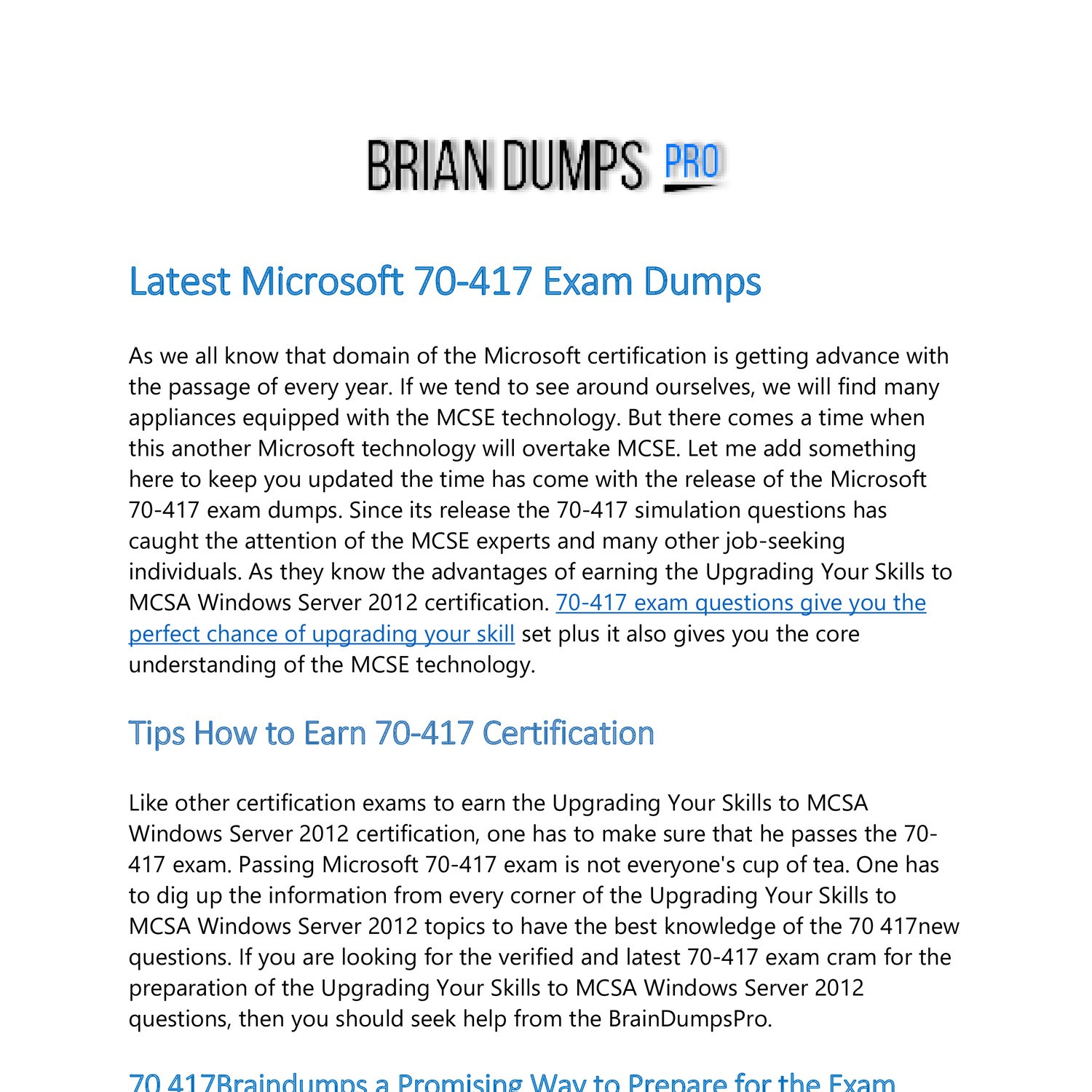 Pass 70-417 Exam Using 70 417 Exam Cram.pdf | DocDroid