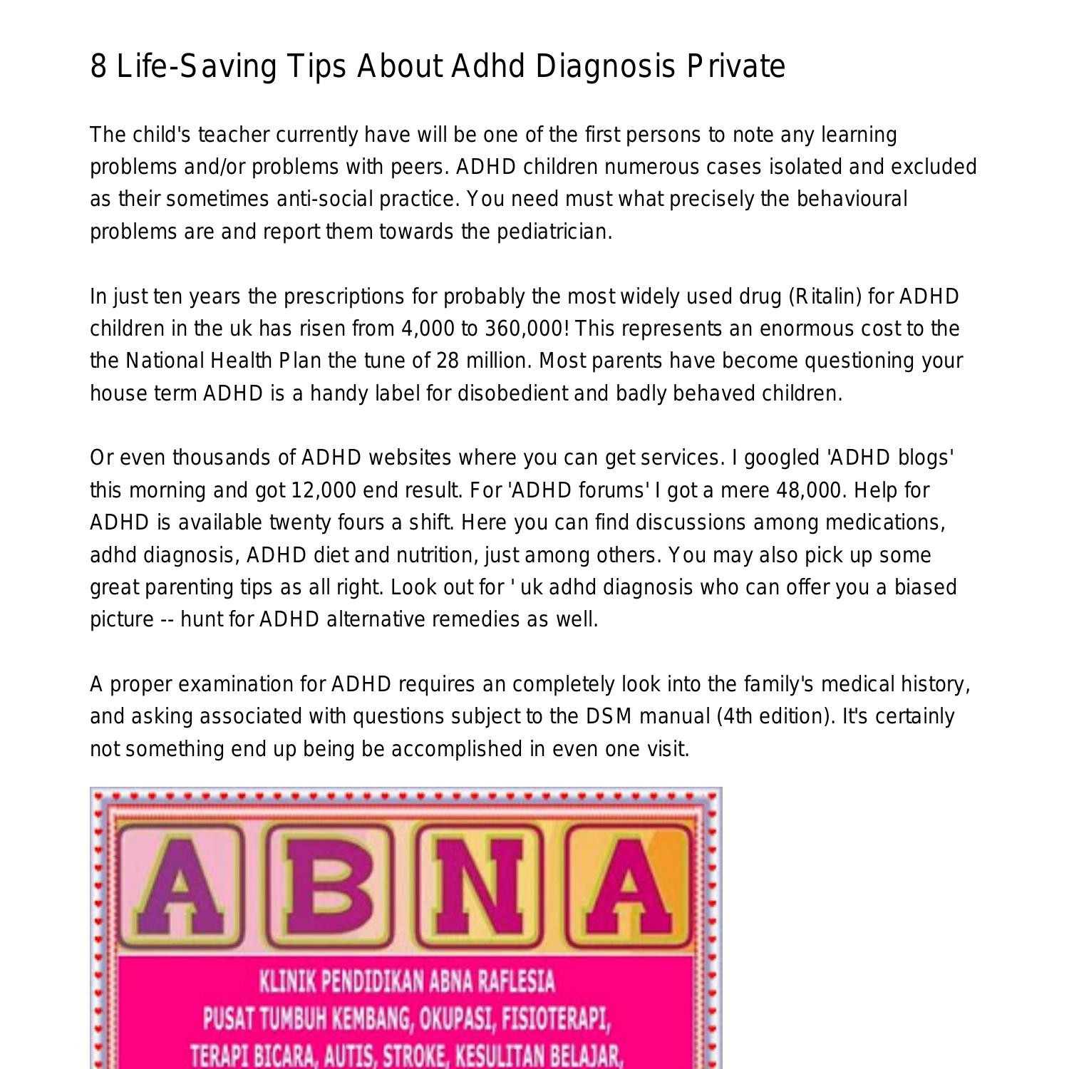 8 Simple Ways The Pros Use To Promote Adult Adhd Diagnosis Londonsynoe ...
