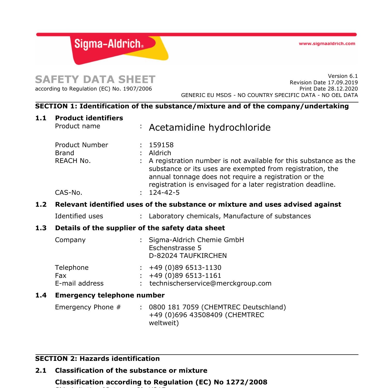 Acetamidine hydrochloride SA.pdf | DocDroid