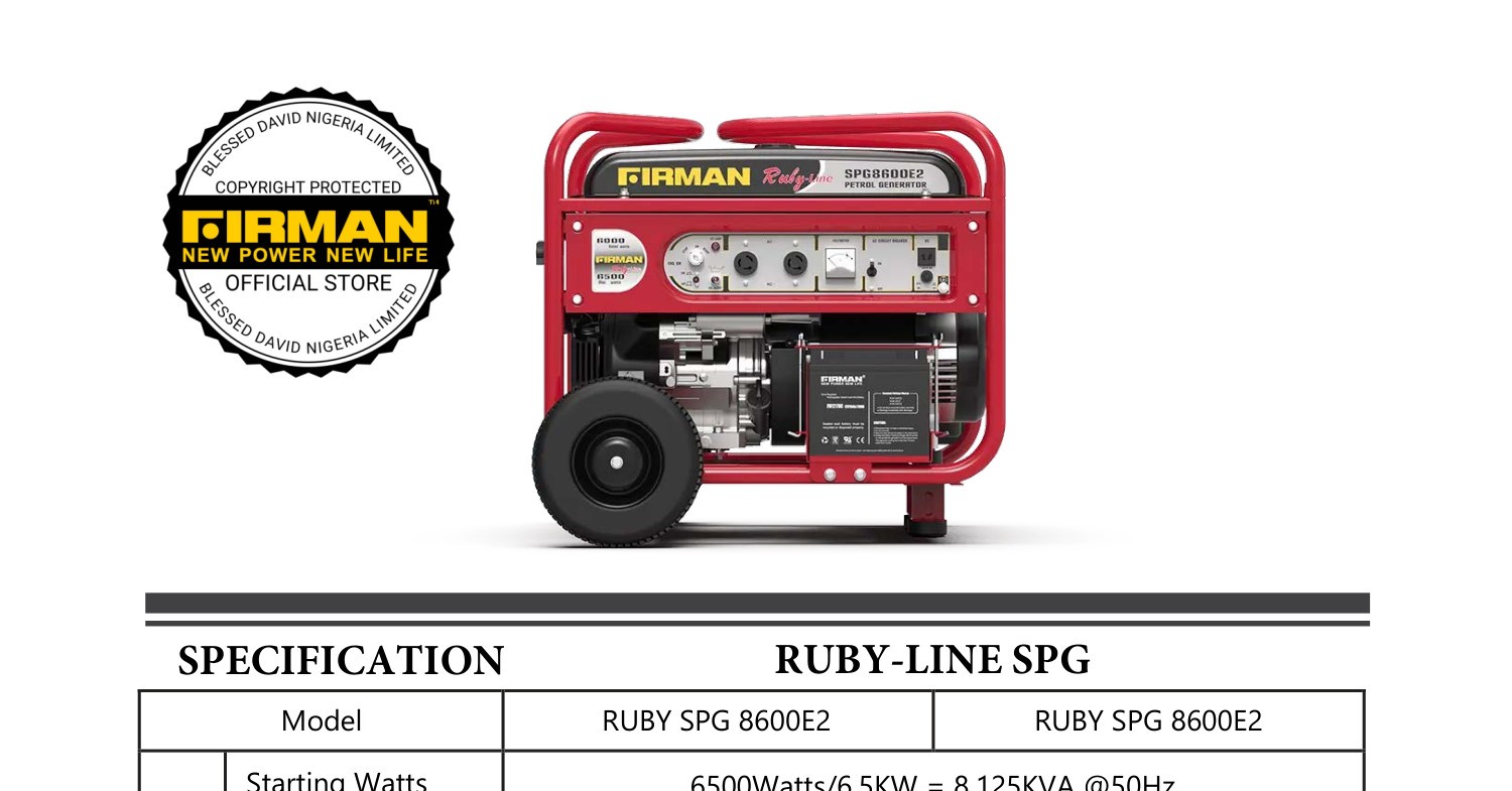 Firman Ruby-Line SPG8600E2.pdf | DocDroid