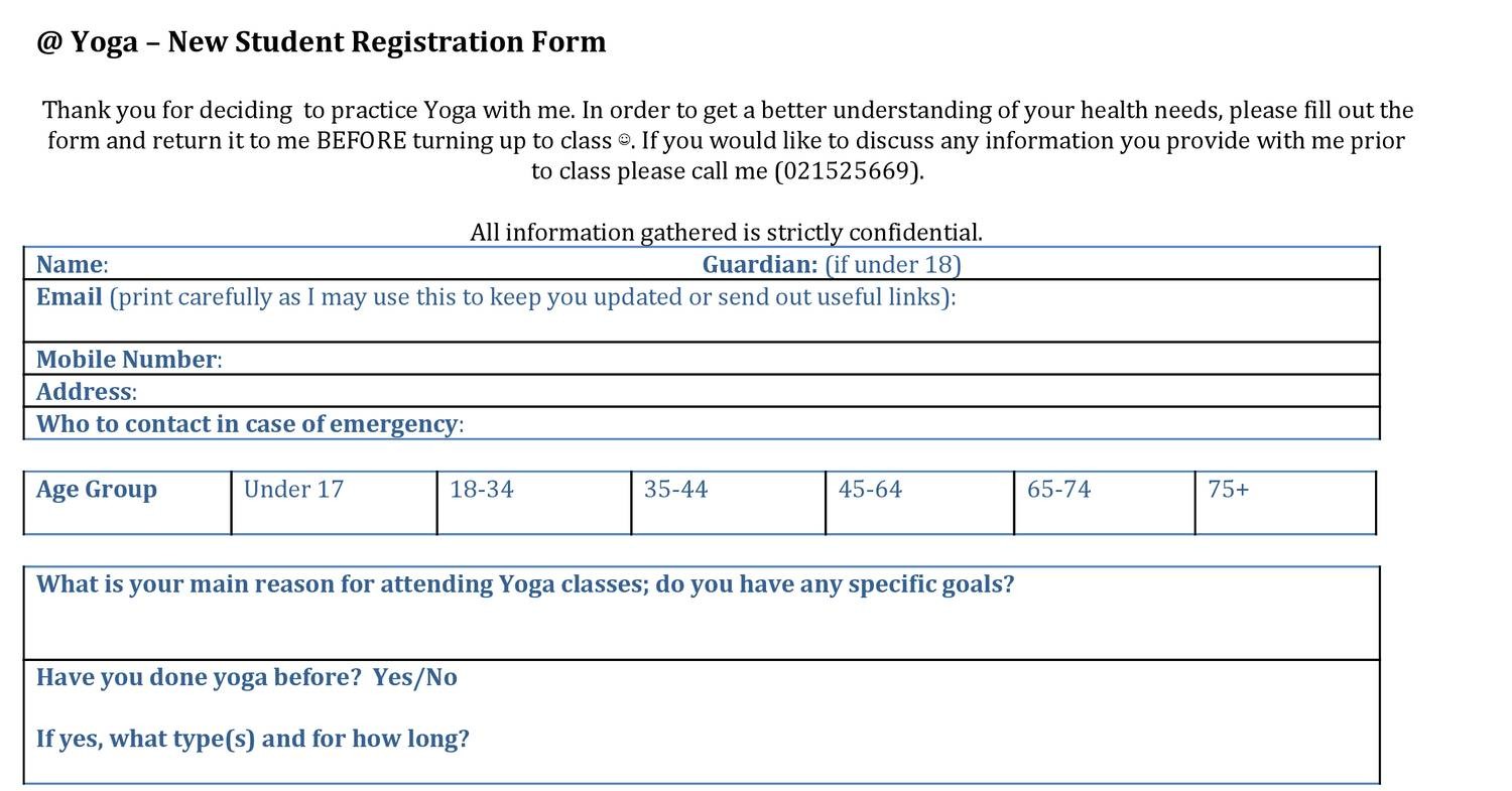 Online Registration Form For College