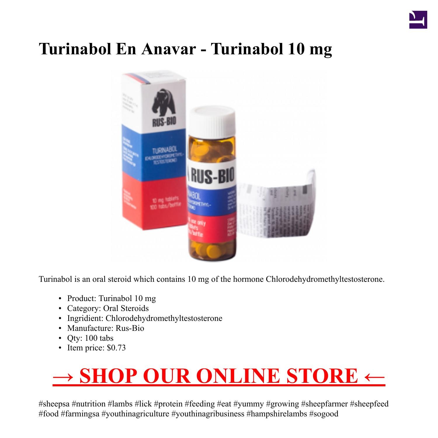 Turinabol En Anavar - Turinabol 10 mg 100 tabs .pdf | DocDroid