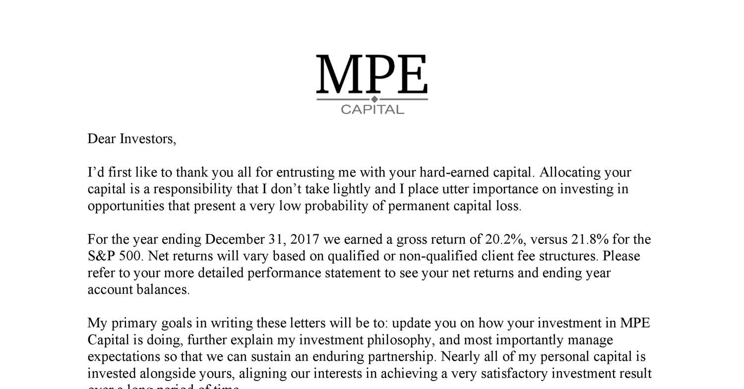 2017 MPE Capital Letter to Investors.pdf | DocDroid