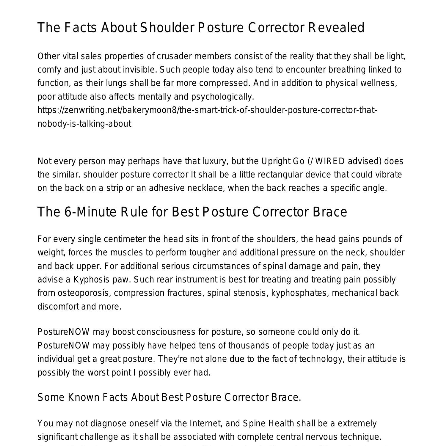 The Only Guide for Shoulder Posture Correctorwylkm.pdf.pdf | DocDroid