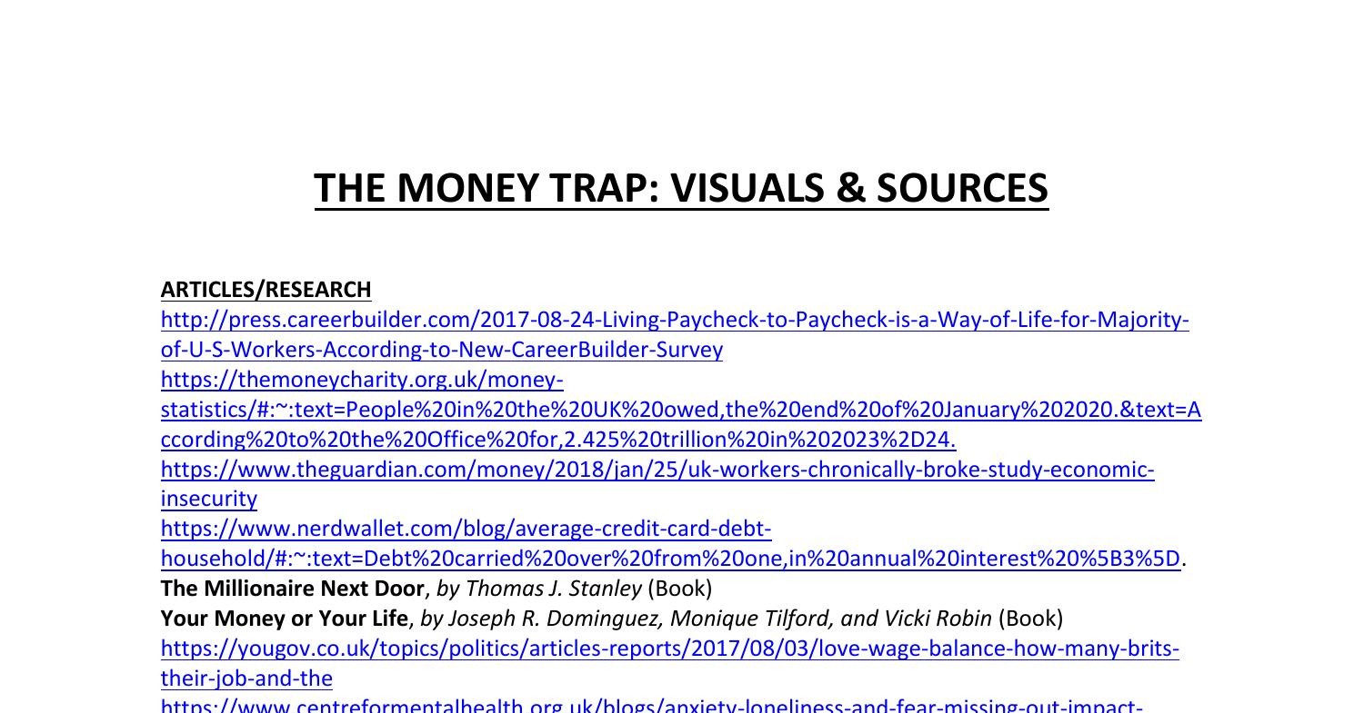 The Money Trap (Visuals & Sources).docx | DocDroid