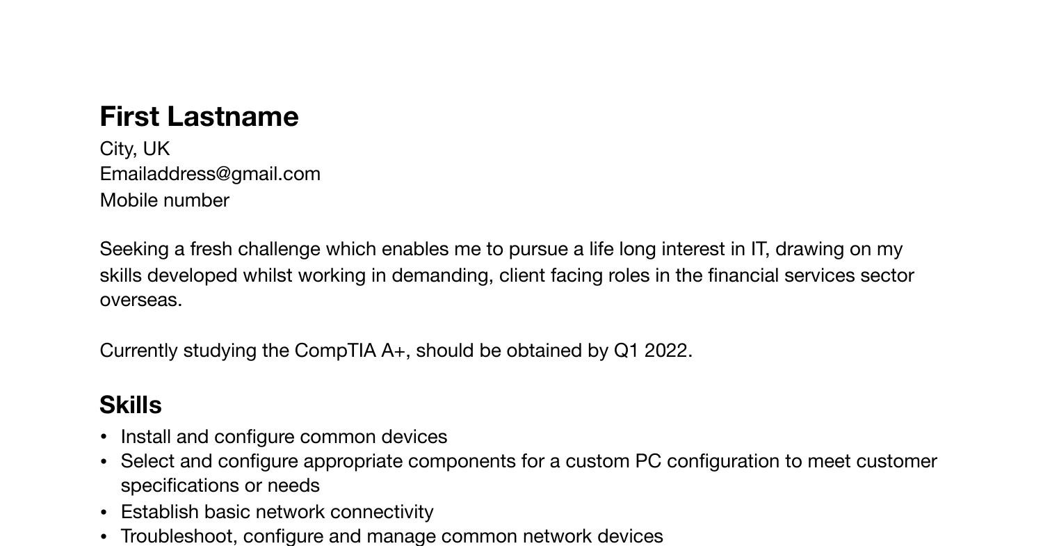 IT CV.pdf | DocDroid