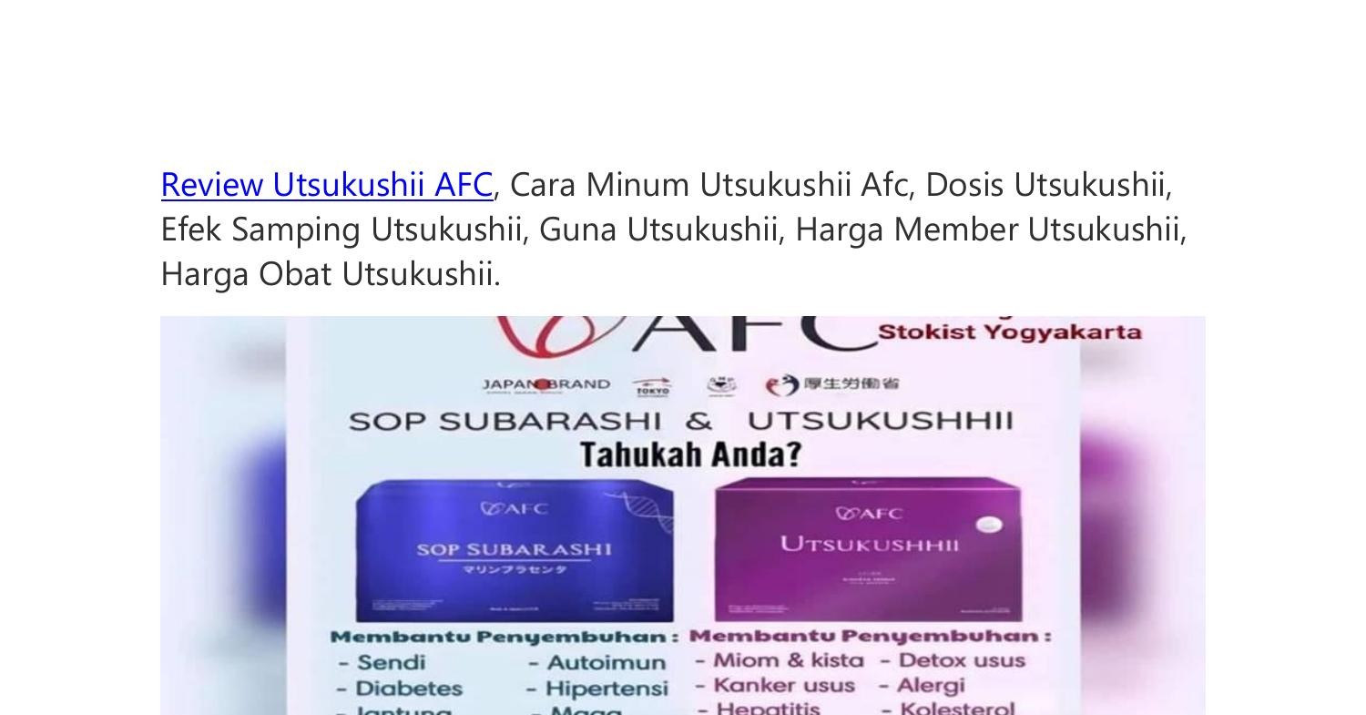 Utsukushii AFC Untuk Apa.pdf | DocDroid