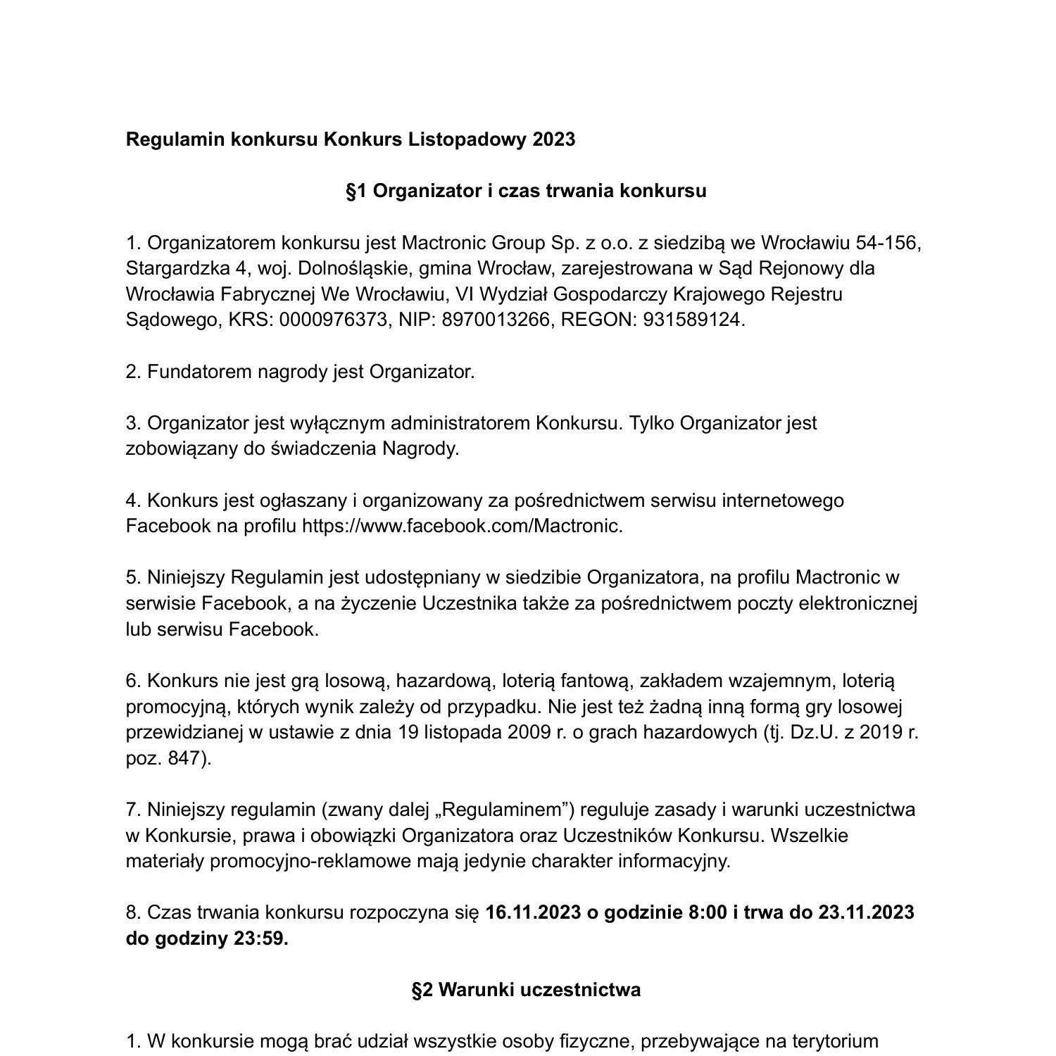 Regulamin konkursu listopad 2023.docx.pdf | DocDroid