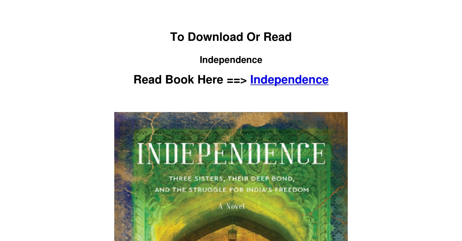Pdf Download Independence BY Chitra Banerjee Divakaruni.pdf | DocDroid