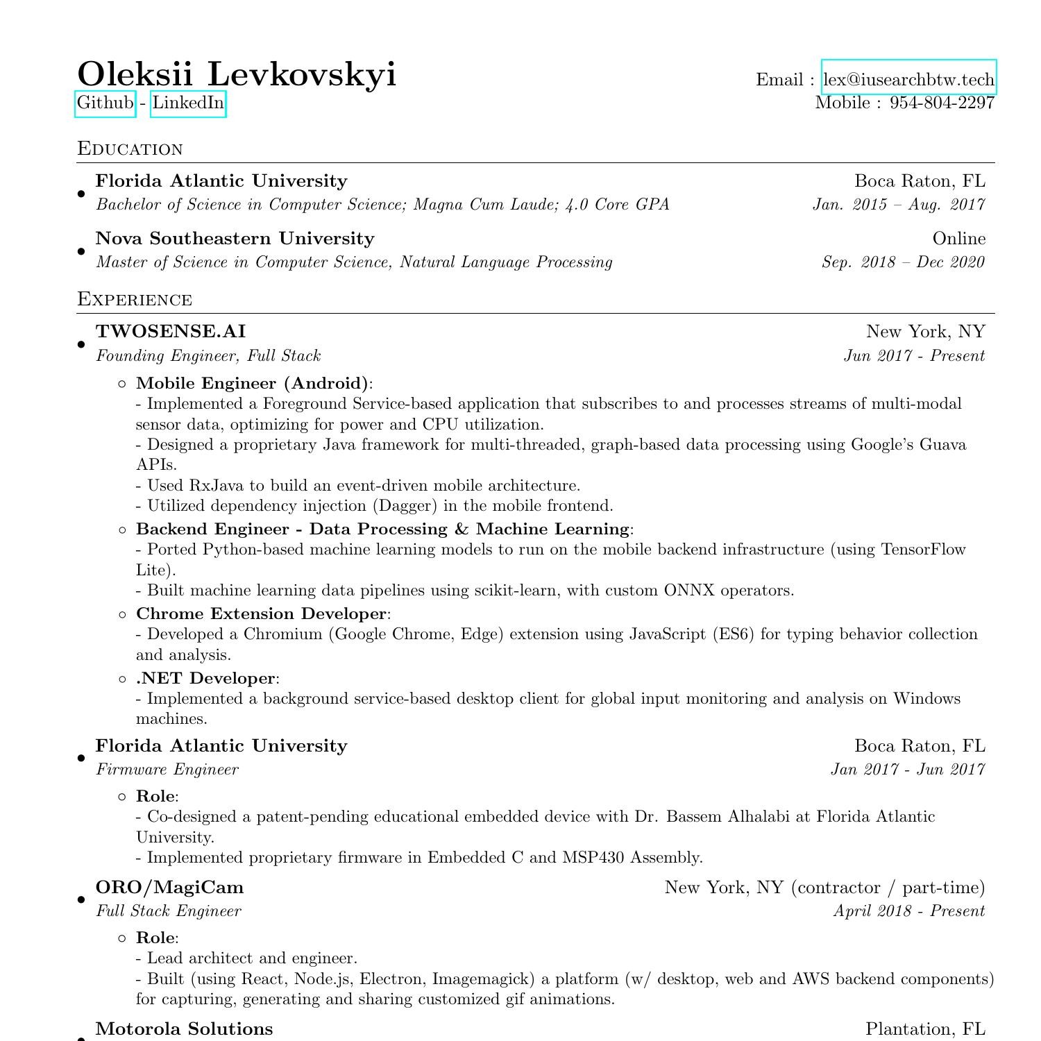 swe_resume.pdf | DocDroid