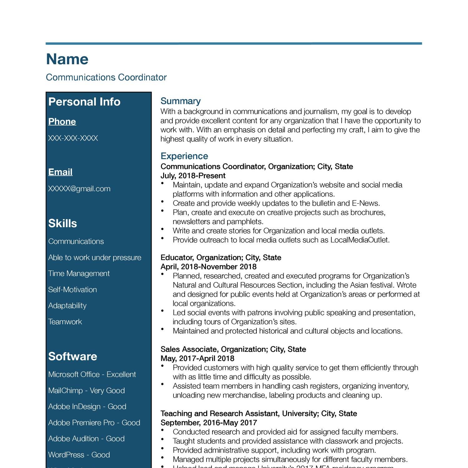 Reddit Sample Resume.pdf | DocDroid