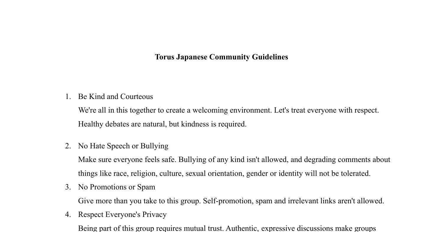 Torus Japanese Community Rules.pdf | DocDroid