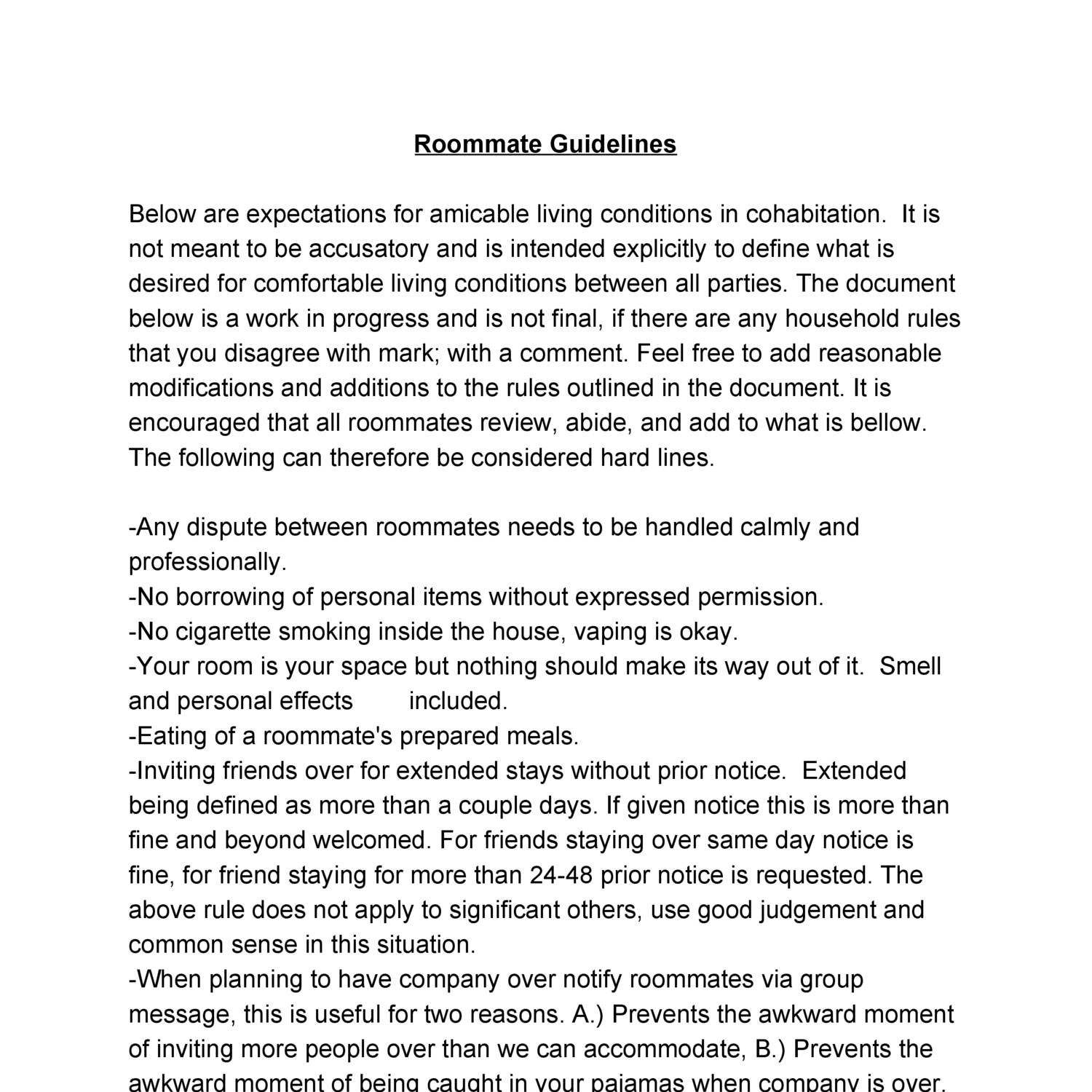 Roommate Guidelines.pdf | DocDroid