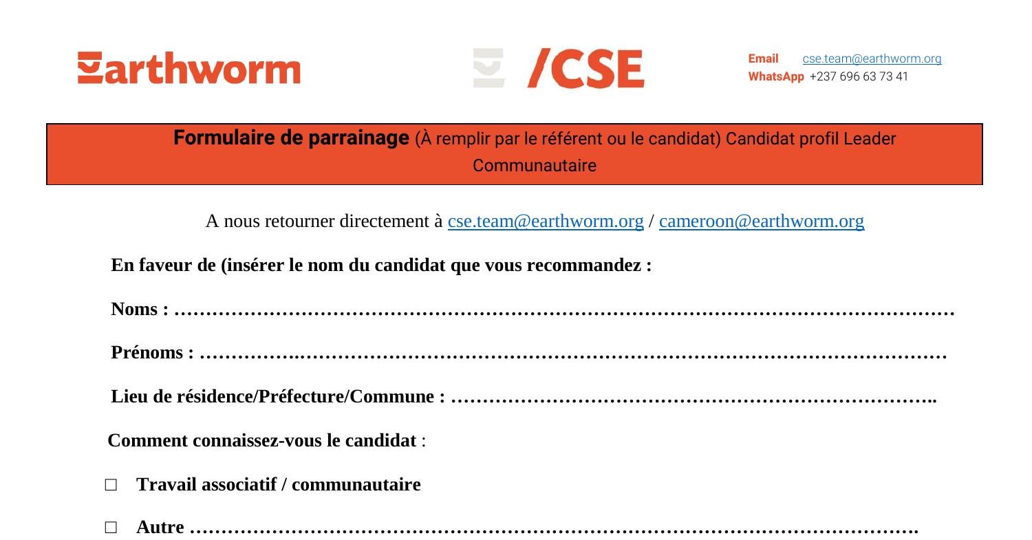 formulaire de parrainage 2022 -Leaders communautaires.pdf | DocDroid