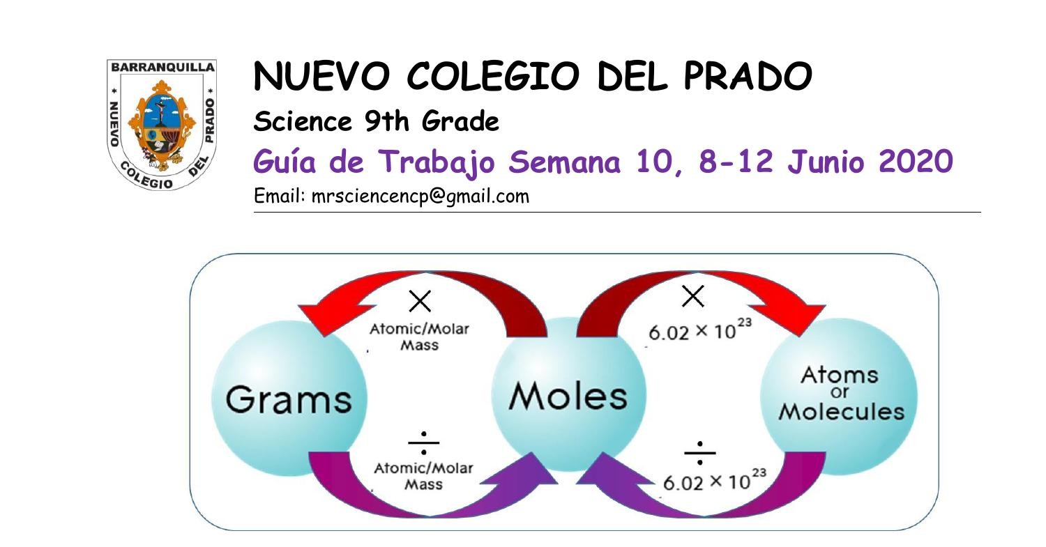 GUIA 10 Conversion Gram mole particles docx DocDroid