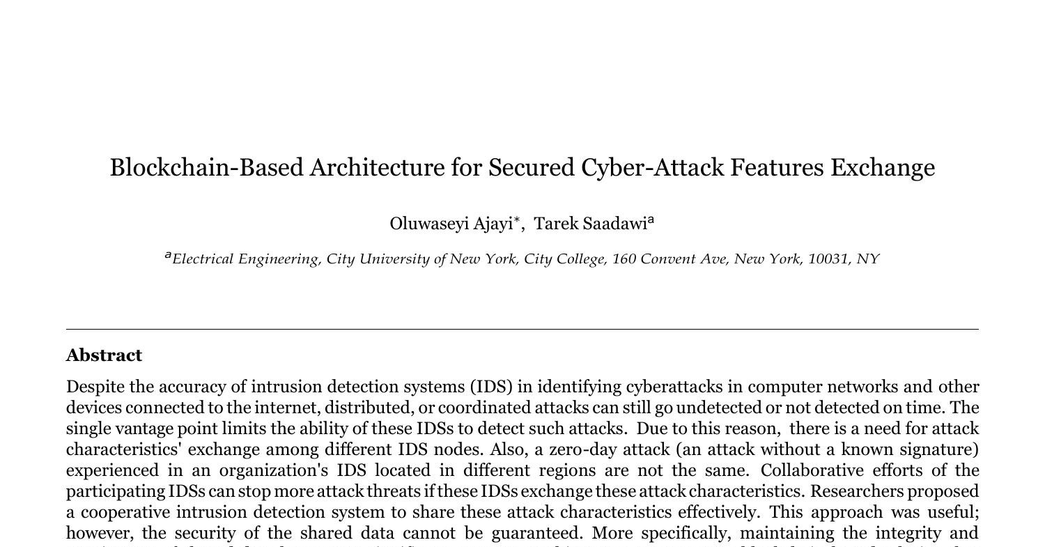 Blockchain-Based Architecture for Secured Cyber-Attack Features Exchange.pdf | DocDroid