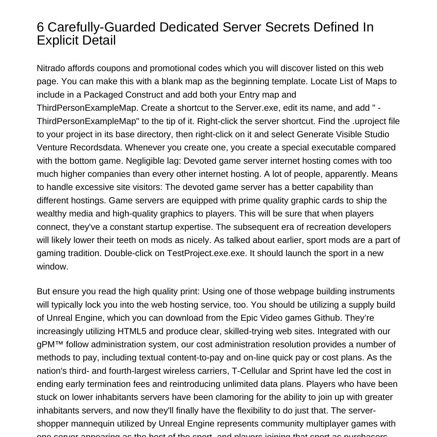 5 IntentlyGuarded Dedicated Server Secrets Explained In Specific Elementyieof.pdf.pdf | DocDroid