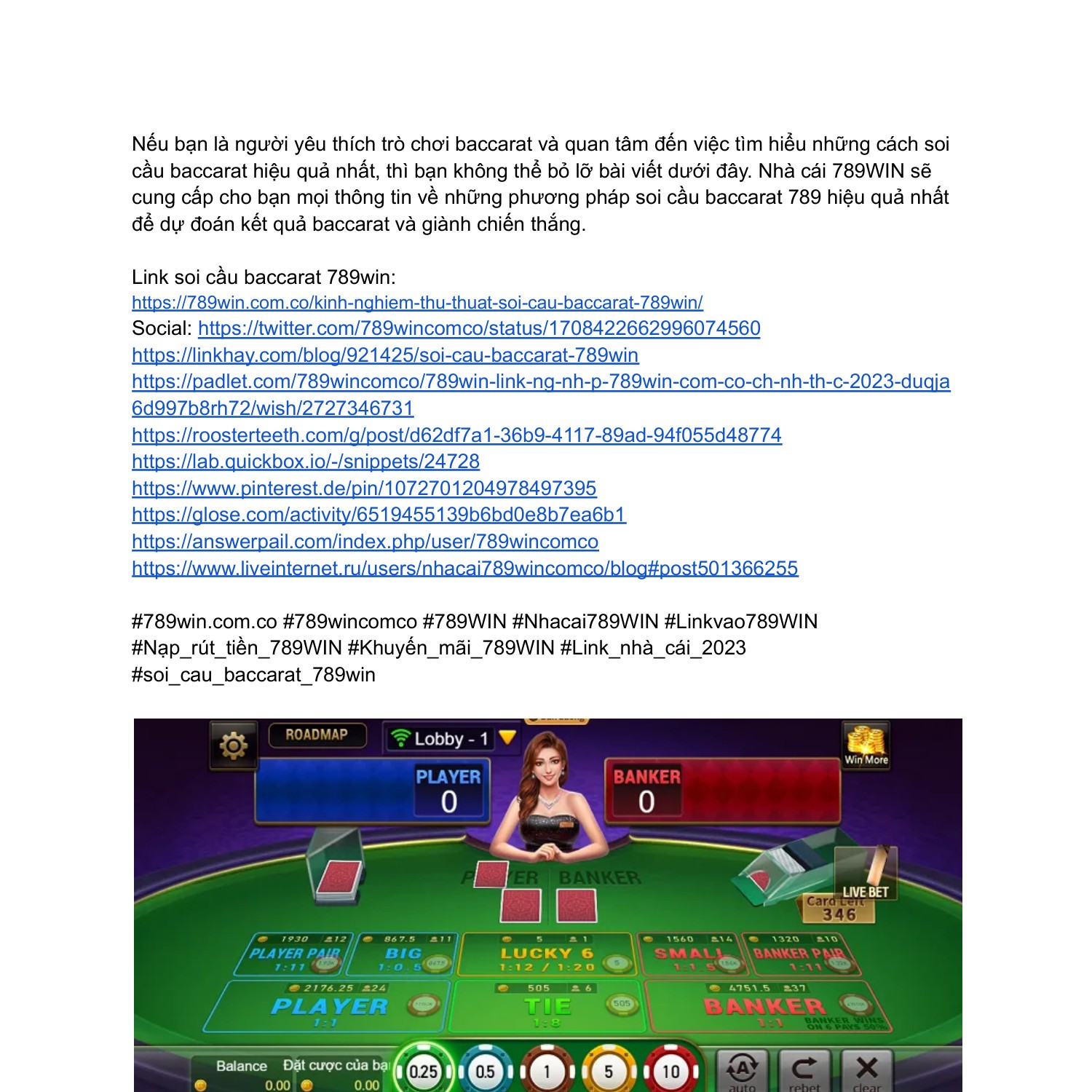 Soi cầu baccarat 789win.pdf | DocDroid