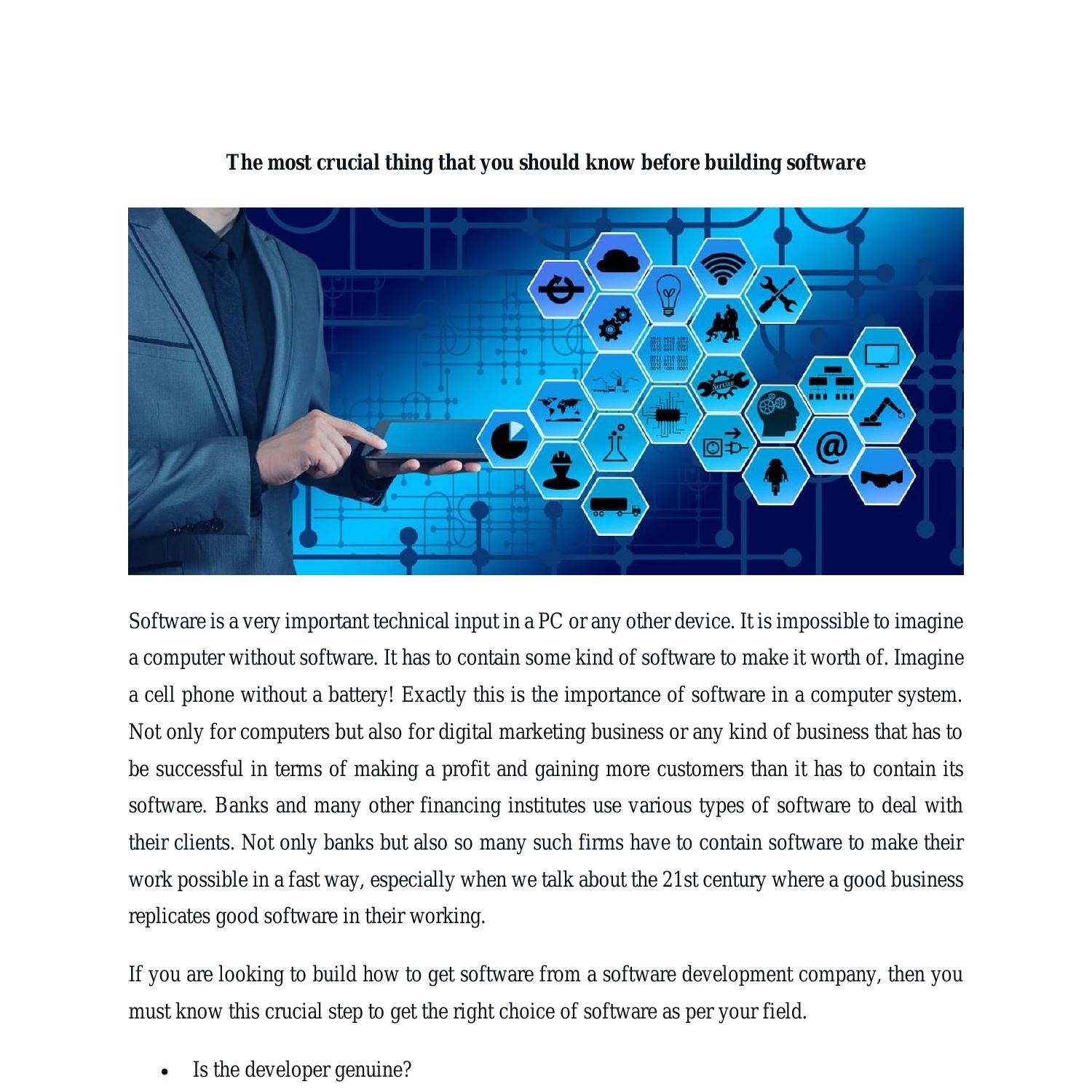 The most crucial thing that you should know before building software.pdf | DocDroid