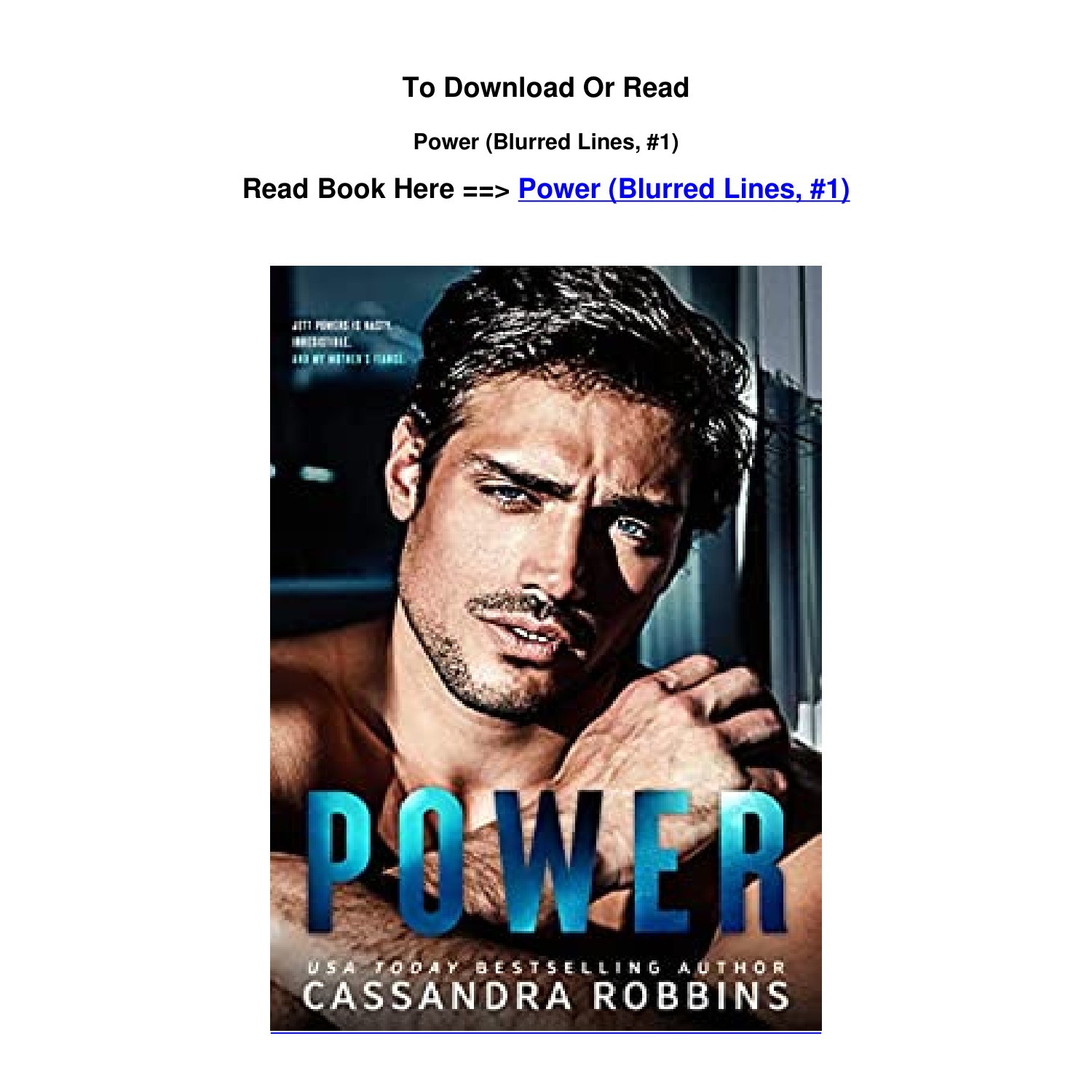 download EPUB Power Blurred Lines 1 BY Cassandra Robbins.pdf | DocDroid