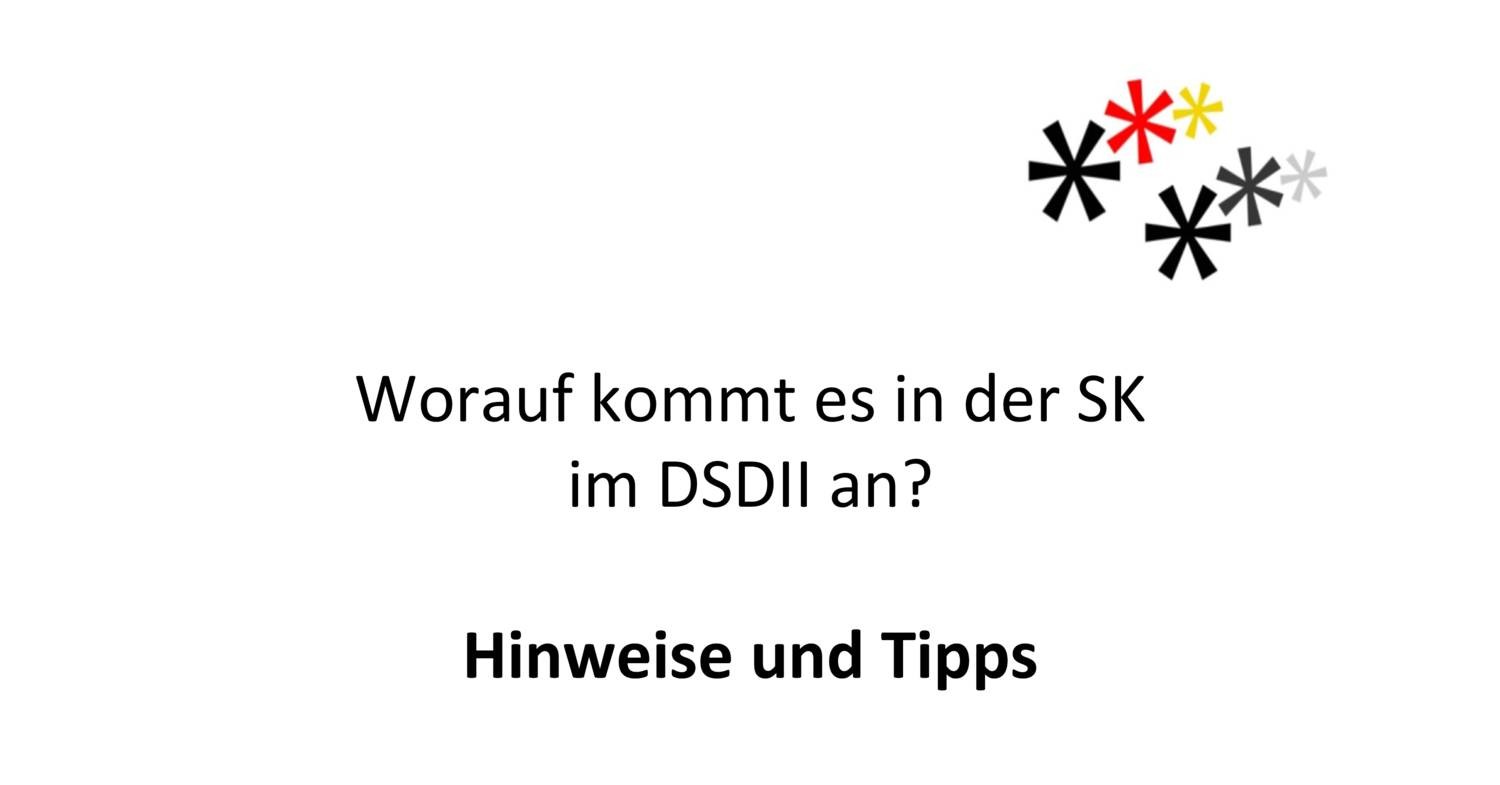Hinweise für die SK (DSDII) (1).pdf | DocDroid