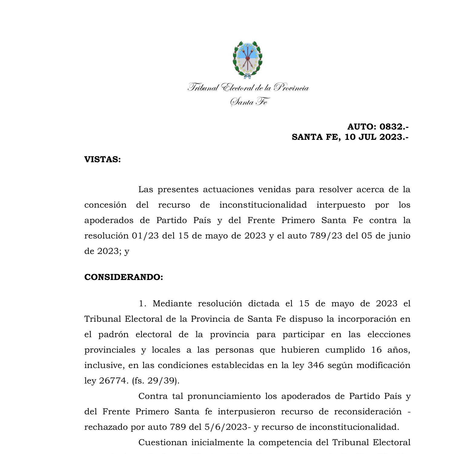 TEP ratificó el voto joven en Santa Fe.pdf | DocDroid