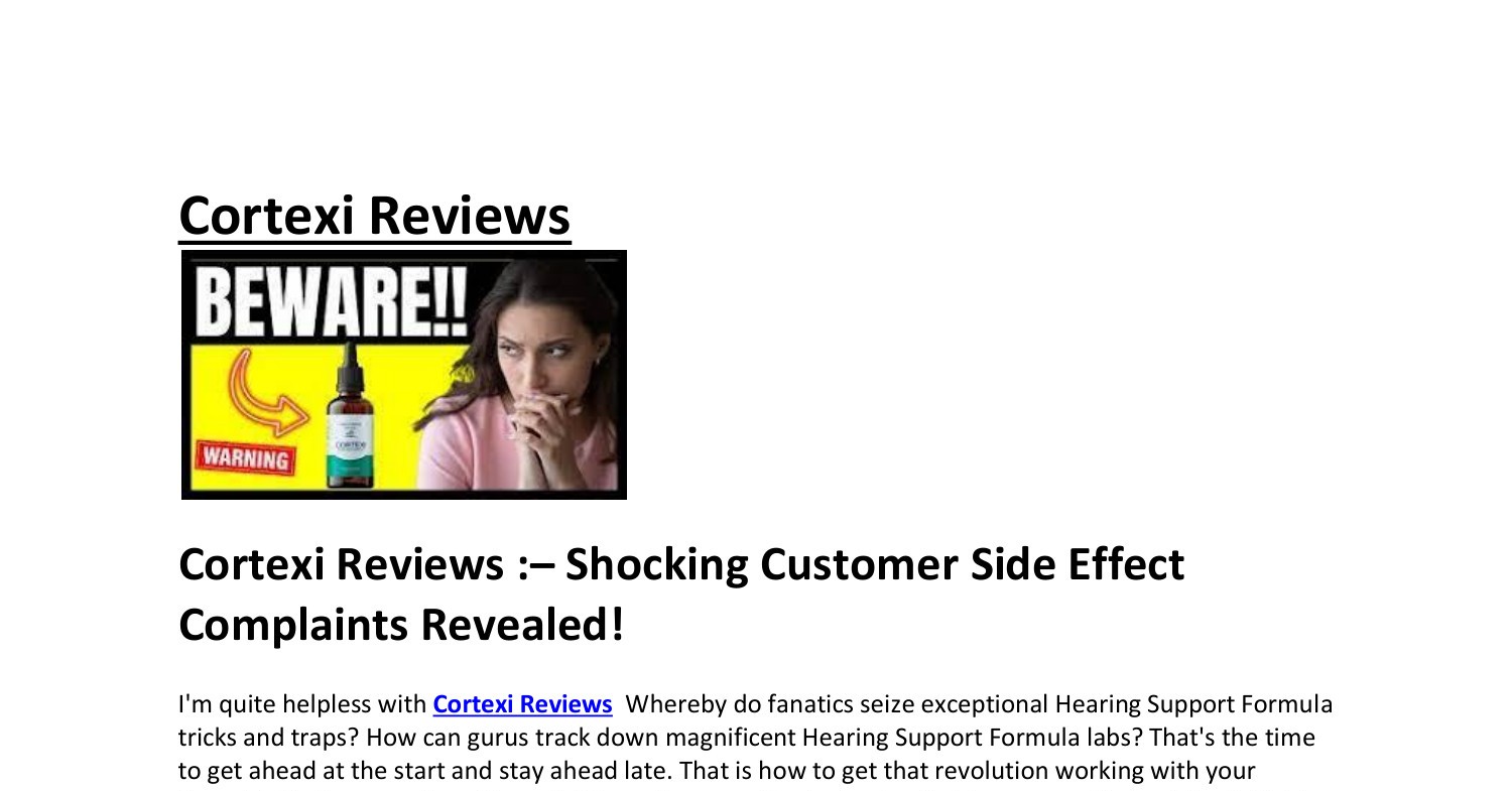 Cortexi Reviews.pdf | DocDroid