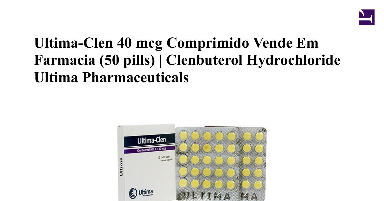 Ultima-Clen 40 mcg Comprimido Vende Em Farmacia 50 pills Ultima ...