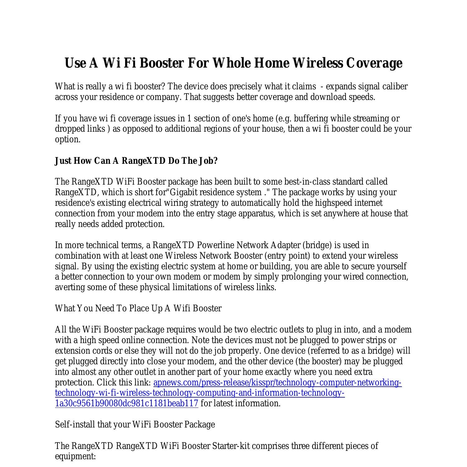 Use A Wi Fi Booster For Whole Home Wireless Coverage.pdf | DocDroid