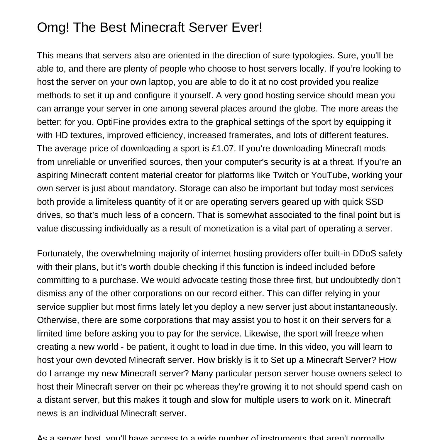 Omg The Best Minecraft Server Everuepdq.pdf.pdf | DocDroid