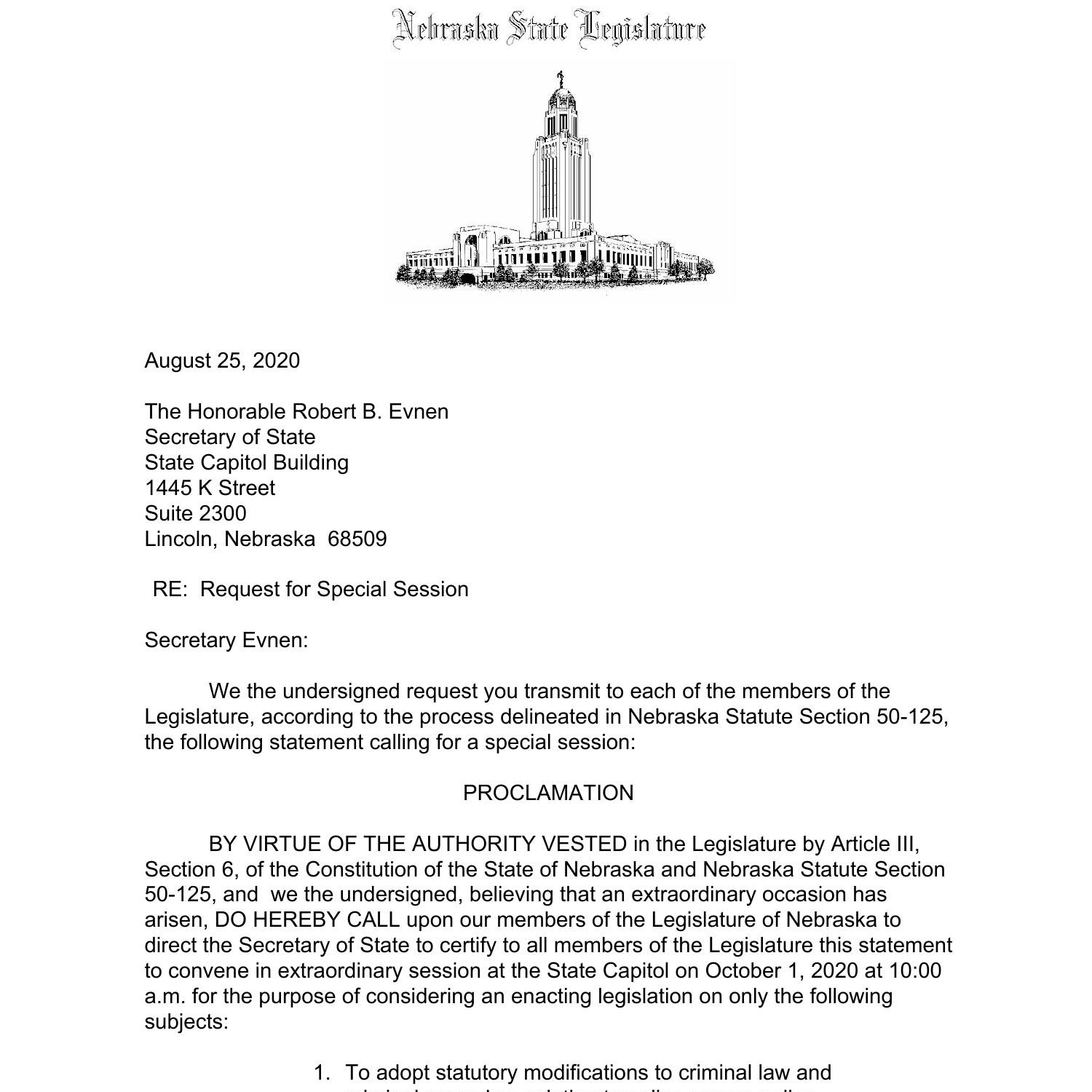 Call for Special Session Letter to Secretary of State.pdf | DocDroid