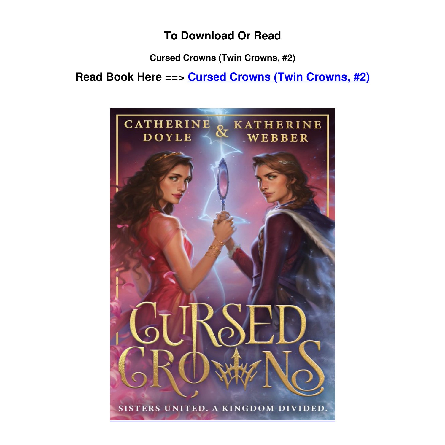 pdf download Cursed Crowns Twin Crowns 2 BY Catherine Doyle.pdf | DocDroid