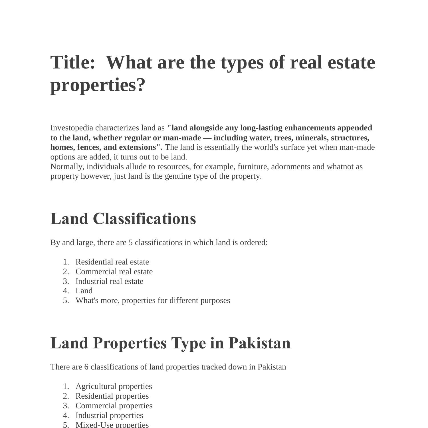 What are the types of real estate properties.pdf | DocDroid
