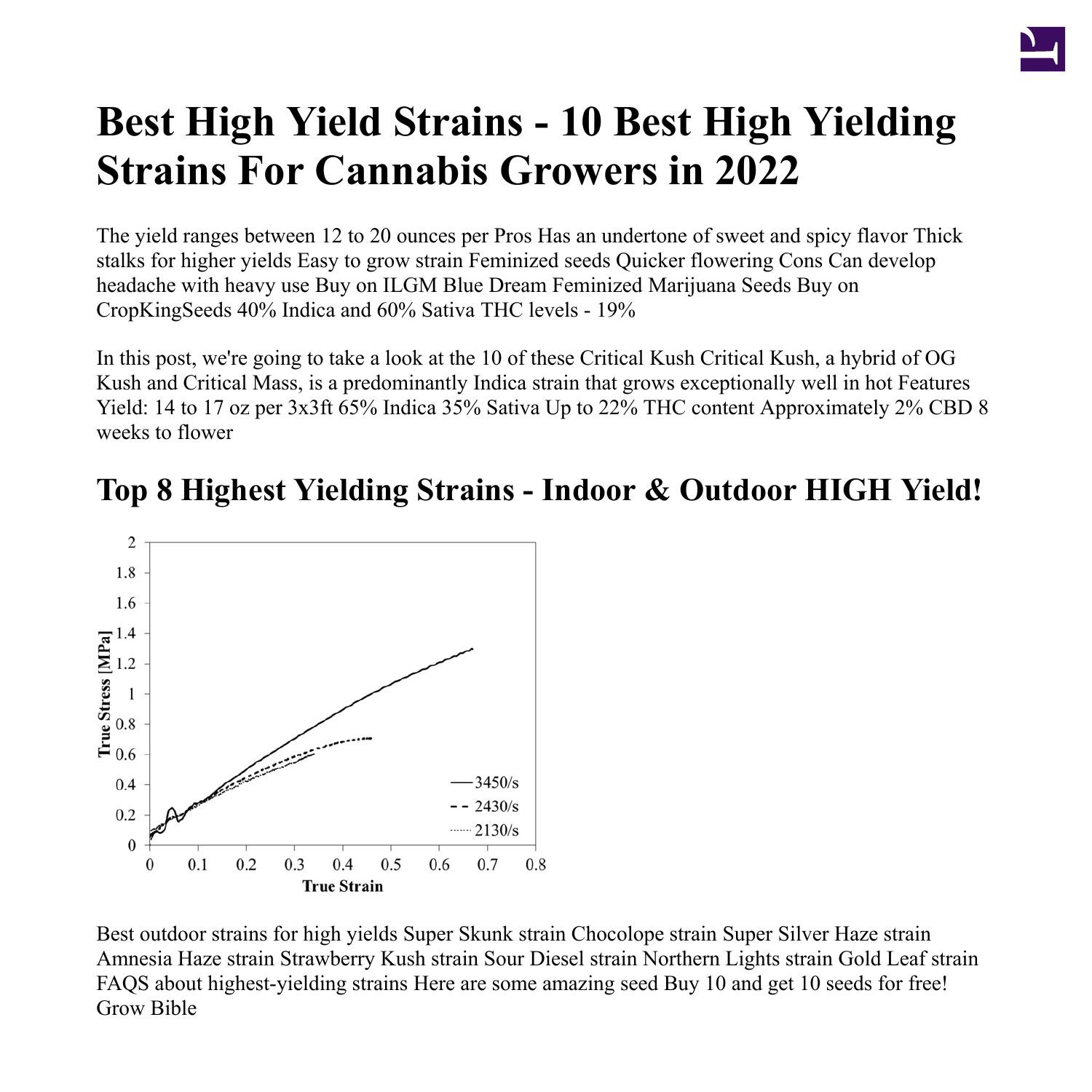 Best High Yield Strains.pdf | DocDroid