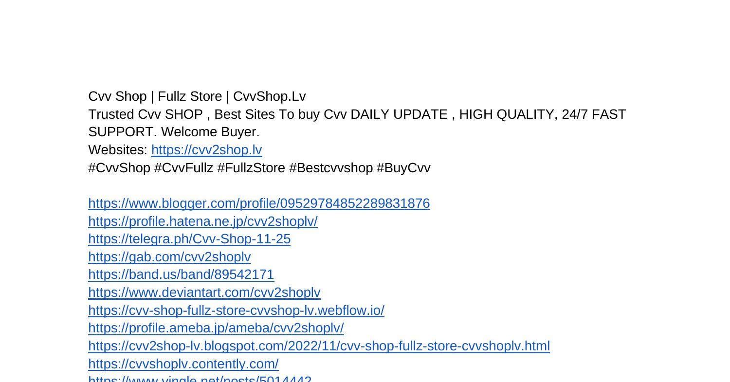 Cvv Shop | Fullz Store | CvvShop.Lv.docx | DocDroid