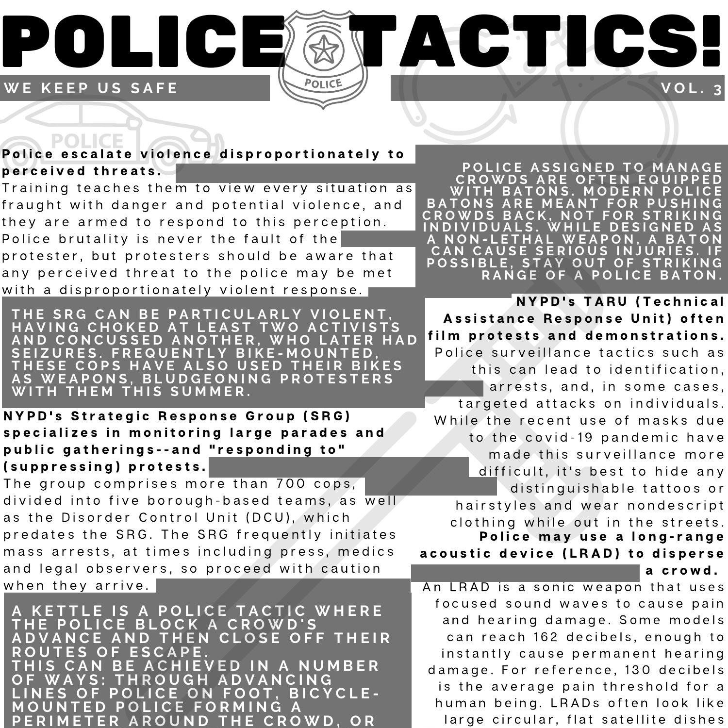 NYCDSAAF - Field Guides-Police Tacticspdf.pdf | DocDroid