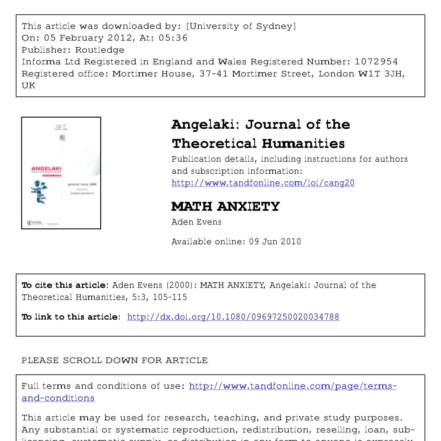 Evens - Math Anxiety.pdf | DocDroid