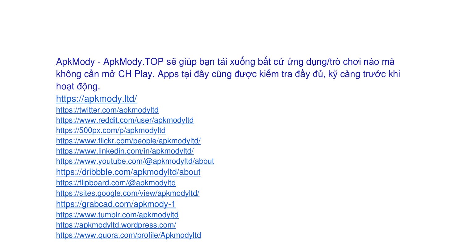 ApkMody - Tải Game APK & App MOD APK Miễn Phí.docx | DocDroid