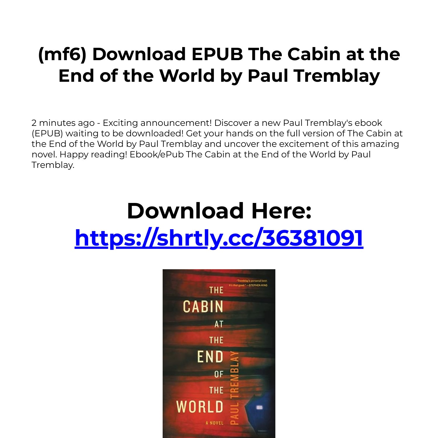 the-cabin-at-the-end-of-the-world.pdf | DocDroid