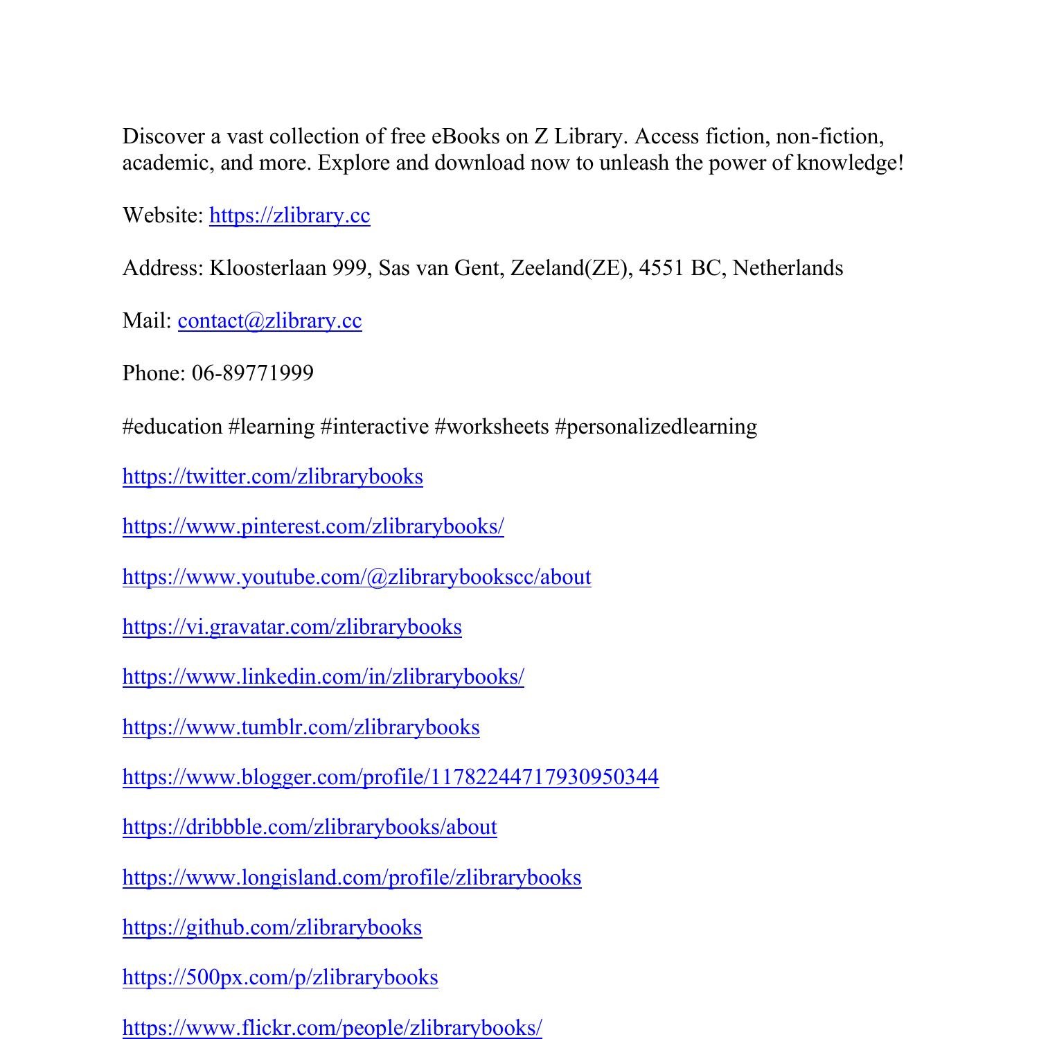 zlibrarybooks.docx | DocDroid