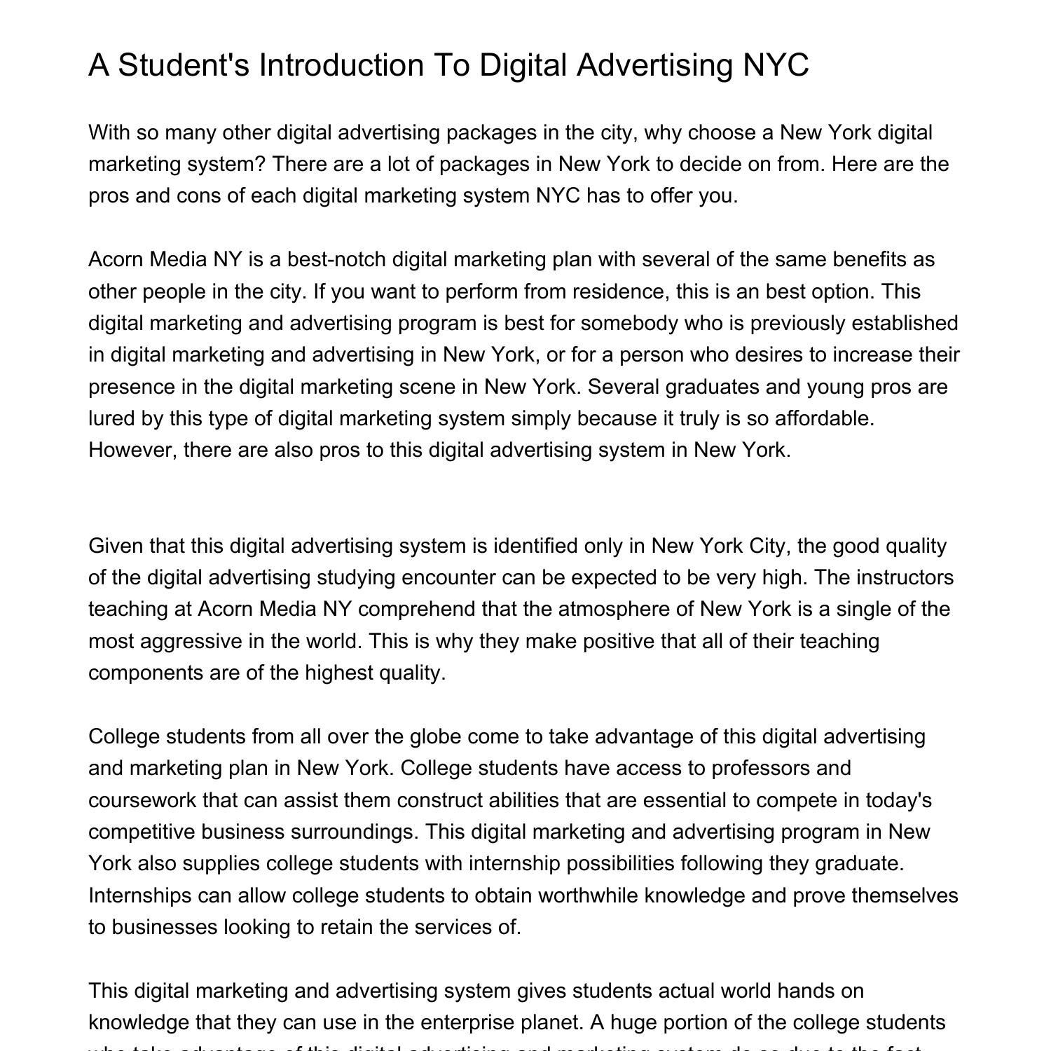 A Students Introduction To Digital Advertising NYCmmpdc.pdf.pdf | DocDroid