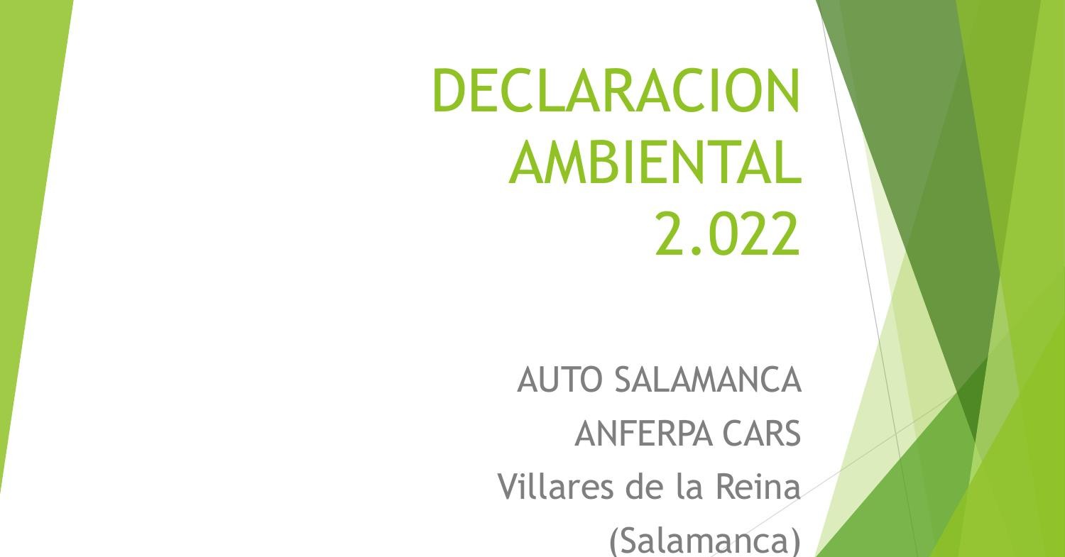 DECLARACION AMBIENTAL 2022.pdf | DocDroid