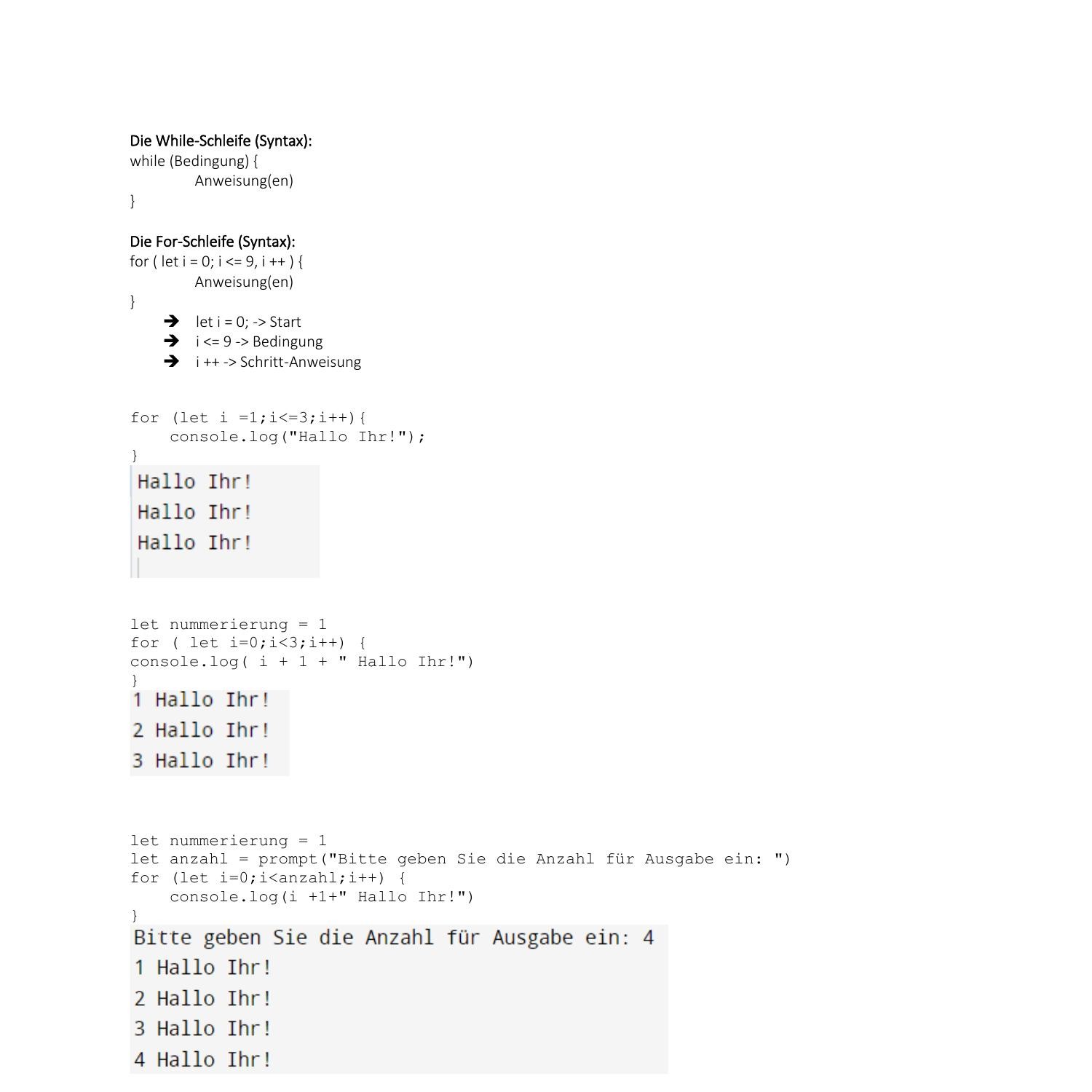 Aufgaben Programmiercodes JavaScript mit Lösung.pdf | DocDroid